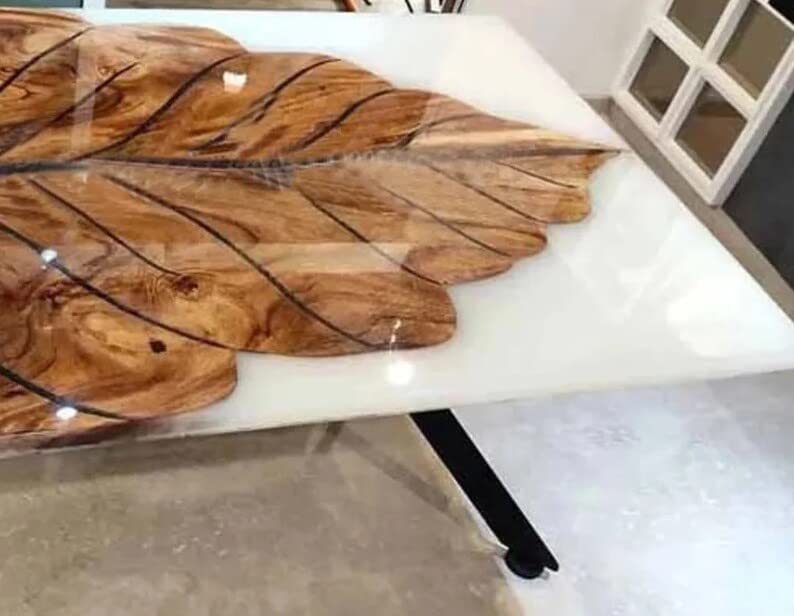 Customized White Epoxy Table, Dining Table, Wood Resin Table, Coffee ...